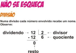 Elementos da divisão matemática - Colégio Web